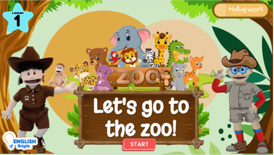 Vocabulary Practice For ESL Zoo to Focus On Lion And Zoo