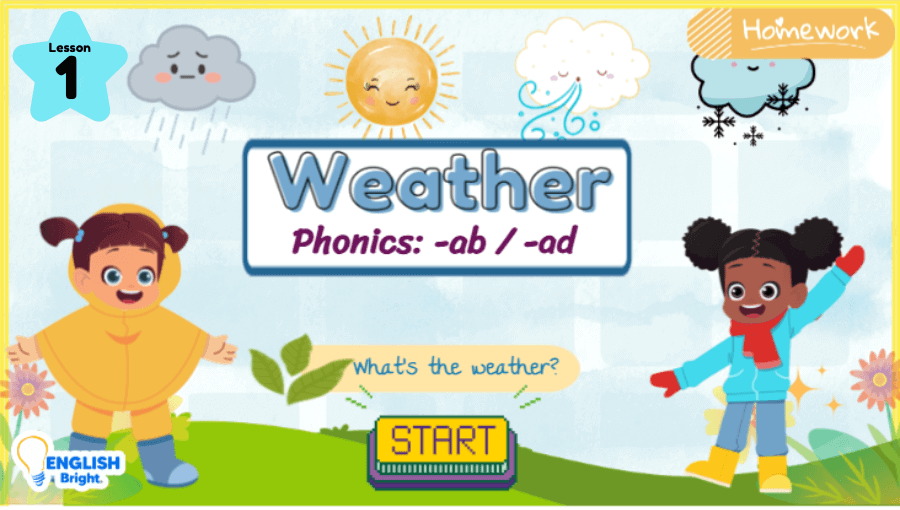 Sunny Hot Sweaty Weather ESL Vocabulary for Weather