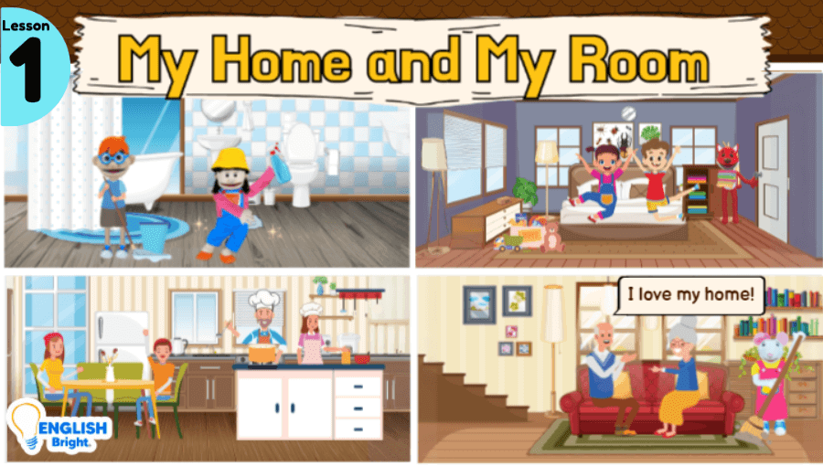 My Home ESL Lesson to House Nest And Apartment For Kids