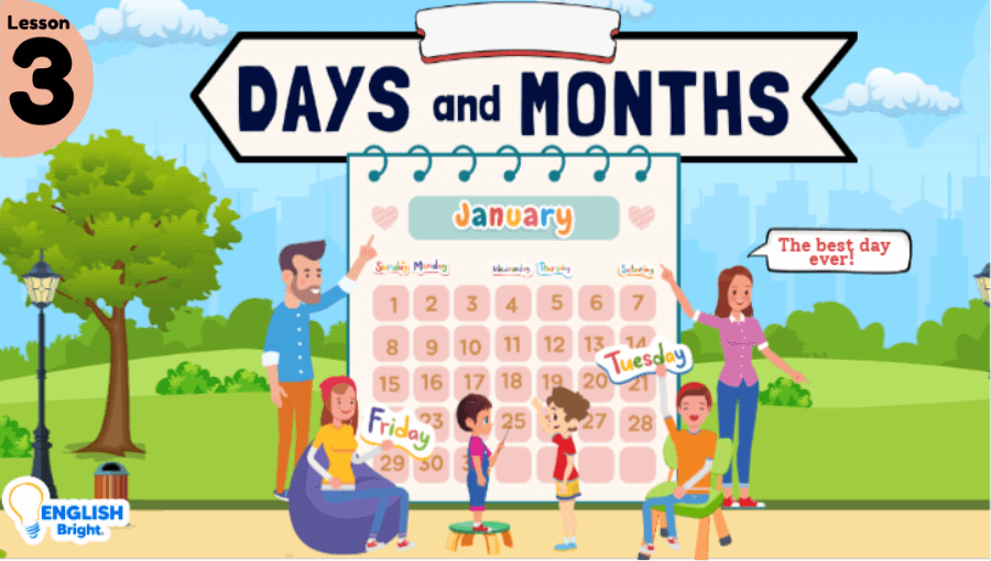 Days and Months – fourth, fifth, sixth - English Bright ESL