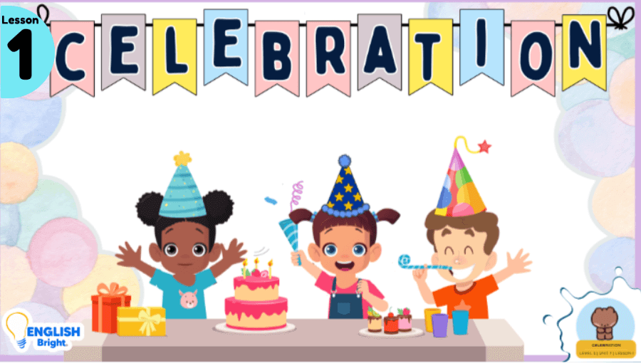 Celebration ESL - Birthday Party Age Year Vocabulary Lesson