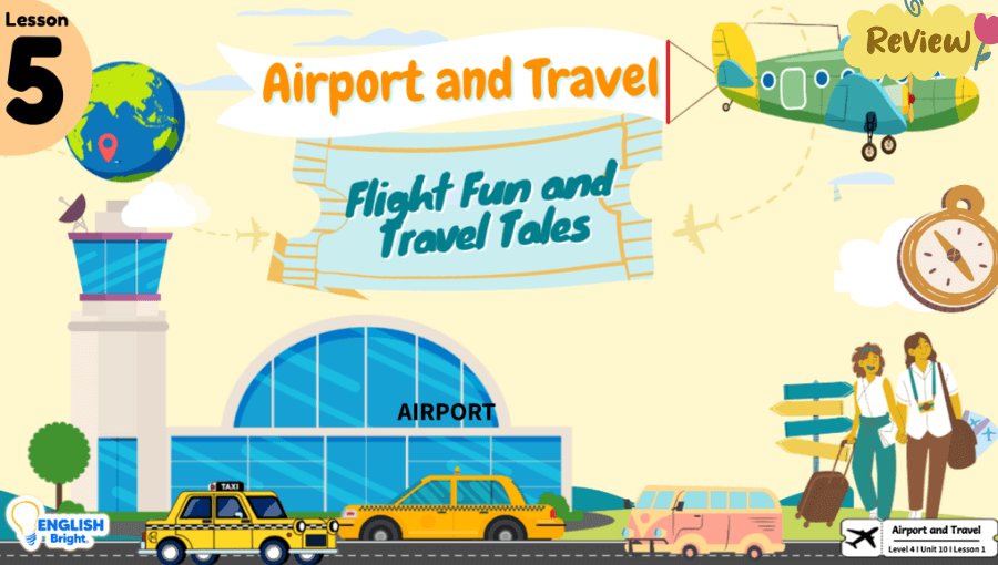 Airport And Travel ESL Review Vocabulary From Lessons 1 to 4