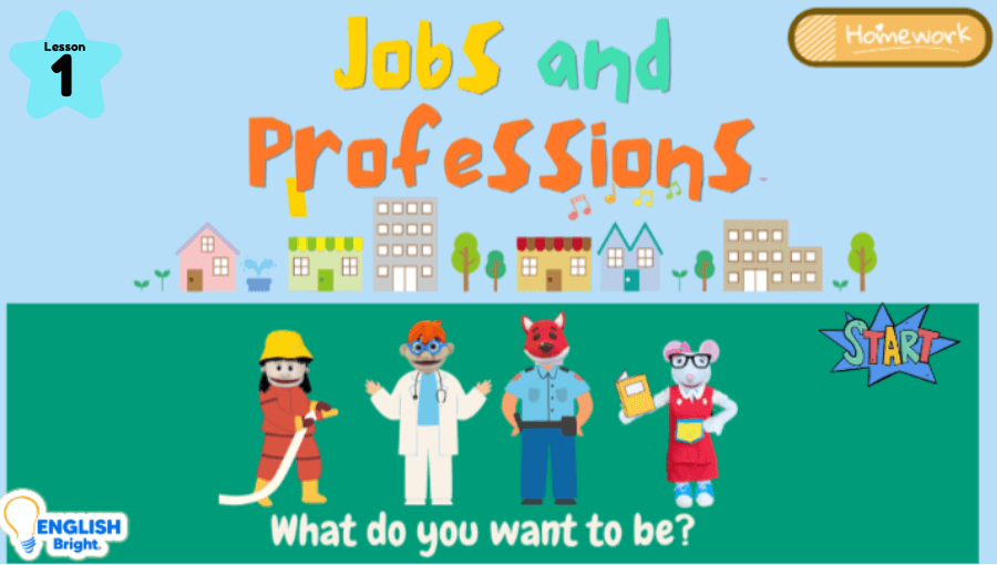 Jobs and Professions ESL - Job-Career-Teacher- Nurse Vocabulary