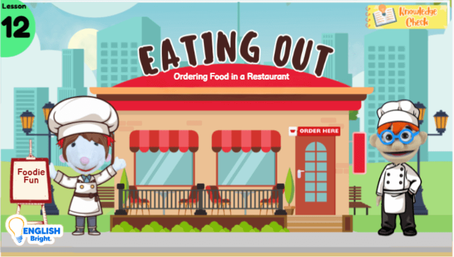 ESL Eating Out Interactive Quiz 2 to Eating Out Lessons