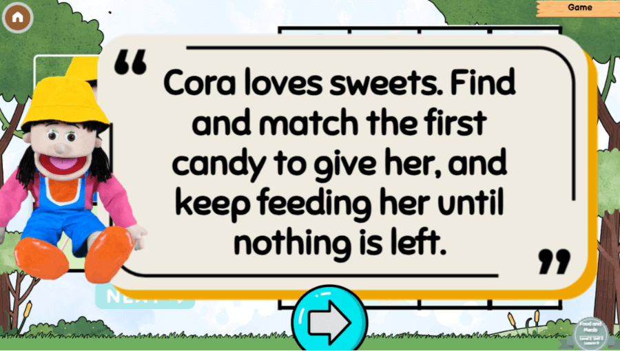 Candy Matching Game for Visual Recognition