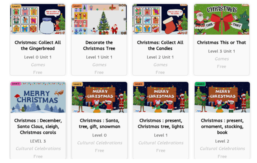 Free ESL Christmas Activities: Vocabulary, Reading, and Speaking
