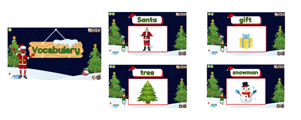 Christmas Vocabulary ESL: Fun Words, Pictures, and Activities