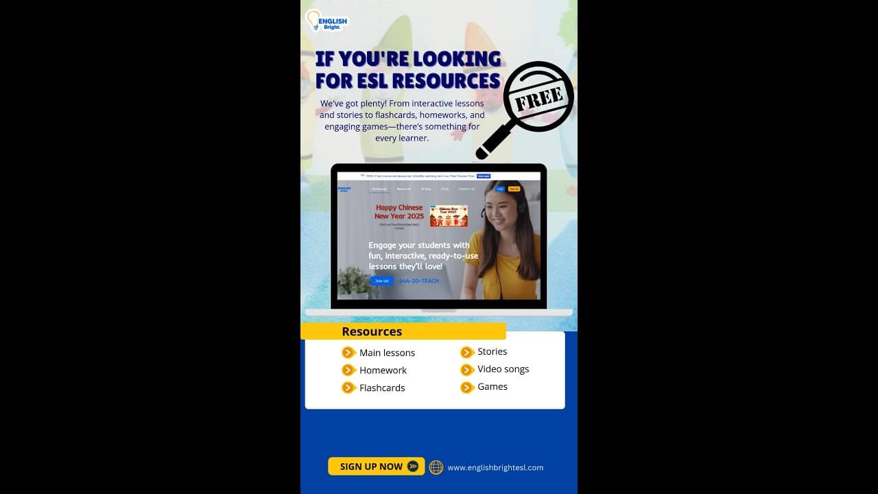 Boost Your ESL Lessons with Engaging Resources! | English Bright ESL
