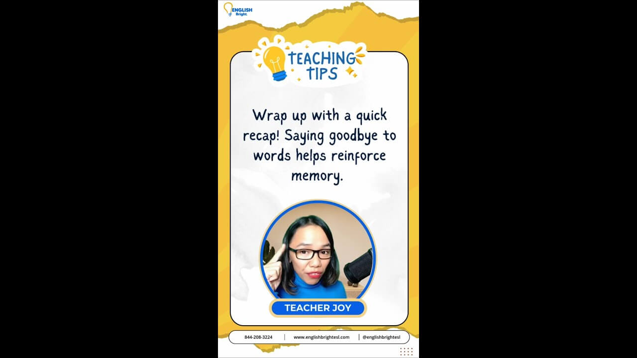 ESL Tips for Teachers | Review & Remember | English Bright ESL