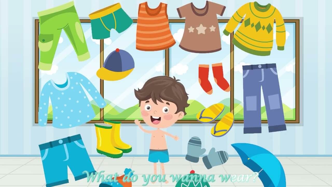 Clothes Song for Kids | Learn Clothing Words